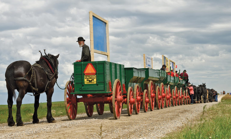 Neil Dimmock’s big dream — and his really big wagon train