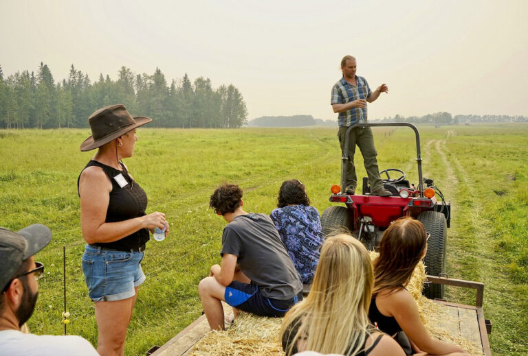 A classic scene from Alberta Open Farm Days - Alberta Farmer Express
